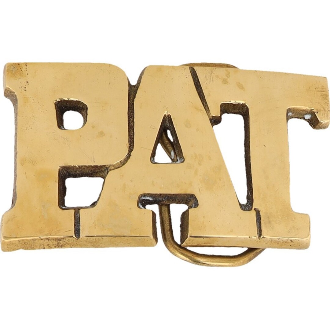New Brass Pat Patrick Patricia Patsy Name Tag 1970s Nos Vintage Belt ...