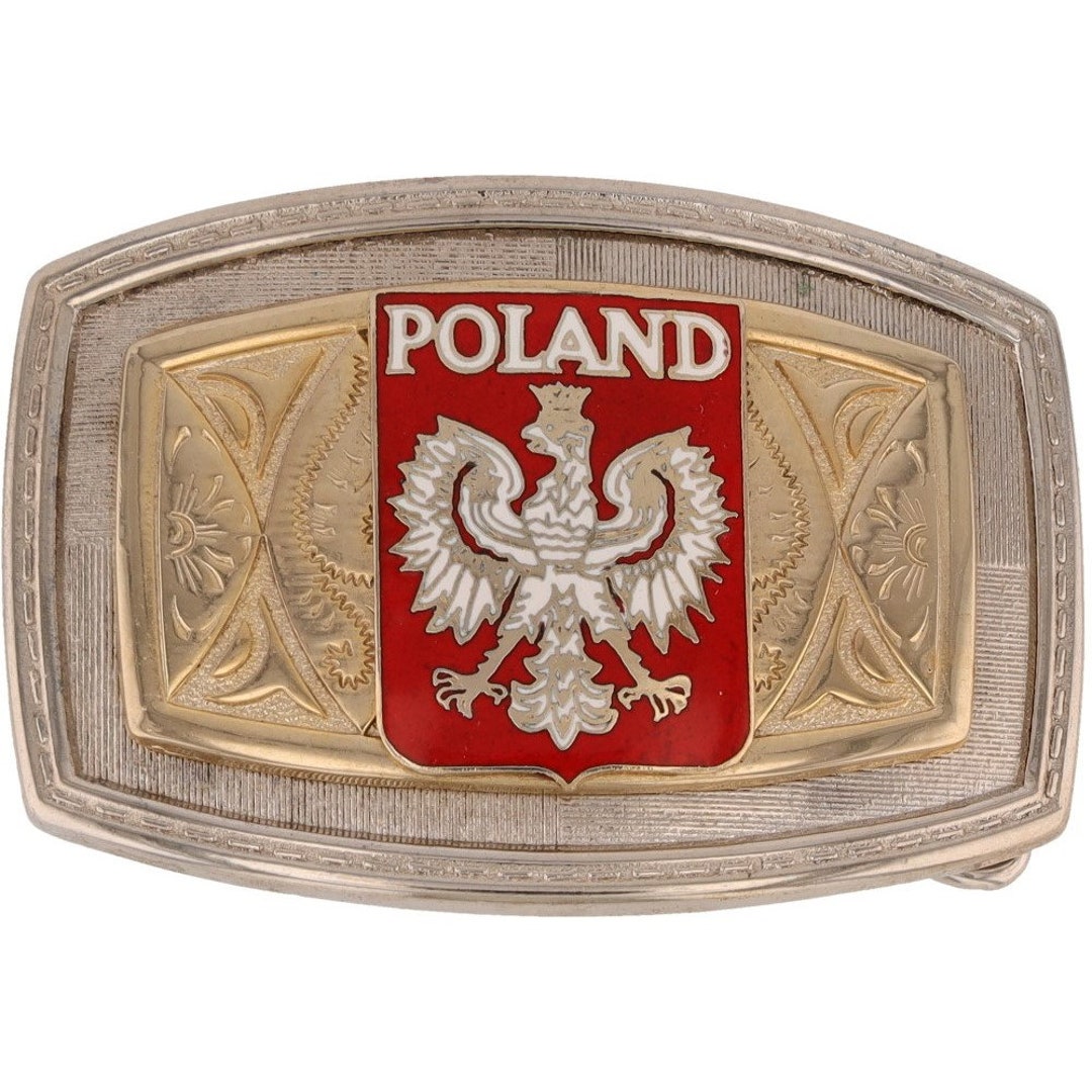 Poland Coat Arms Crest Pride Polish Warsaw Krakow Gdansk Nos Vintage ...