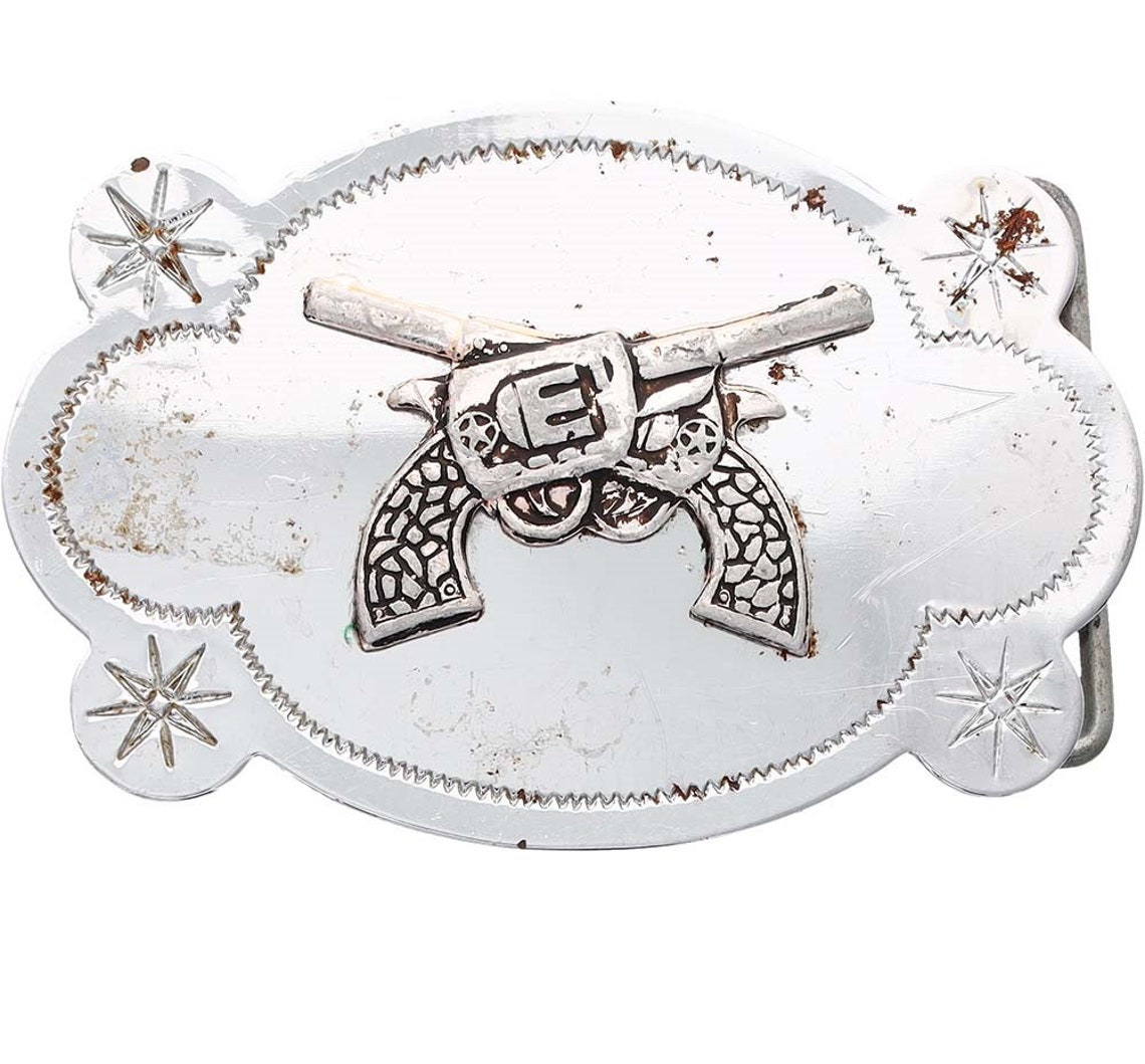 Western Six Shooter Cowboy Outlaw Cowgirl Gun Kids 1980s Vintage Belt ...