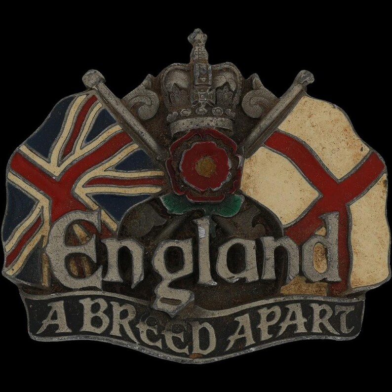 England Crown Flags British UK Patriot Pride Vintage Belt Buckle Union ...