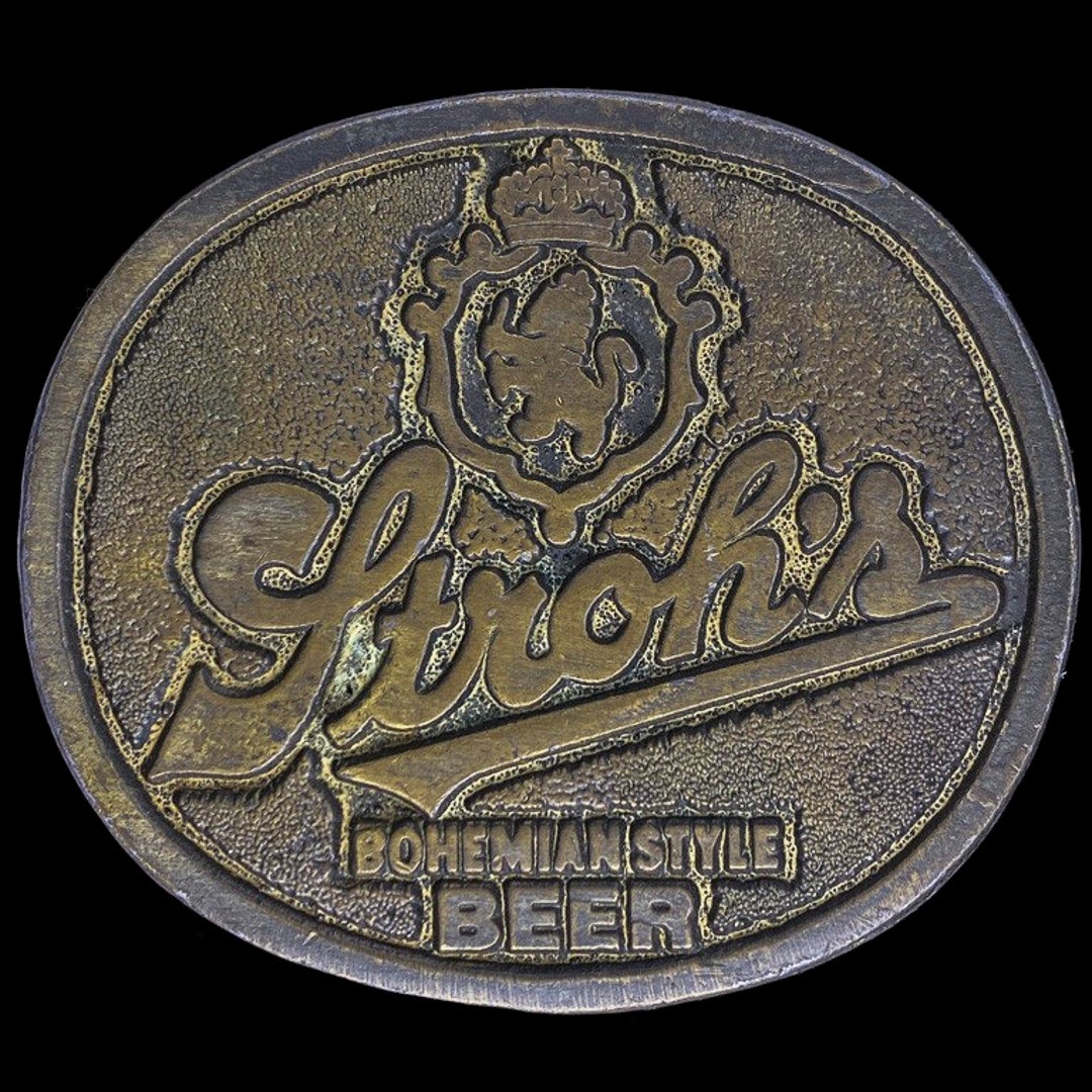 Strohs Bohemian Beer Lion Detroit Michigan Heilman Booze Bar Biker ...