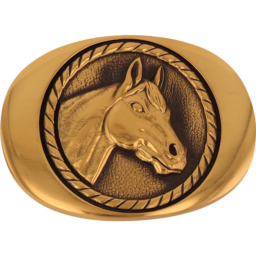 New Brass Horse Cowgirl Cowboy Breeder Trainer Rider 1970s Nos Vintage ...