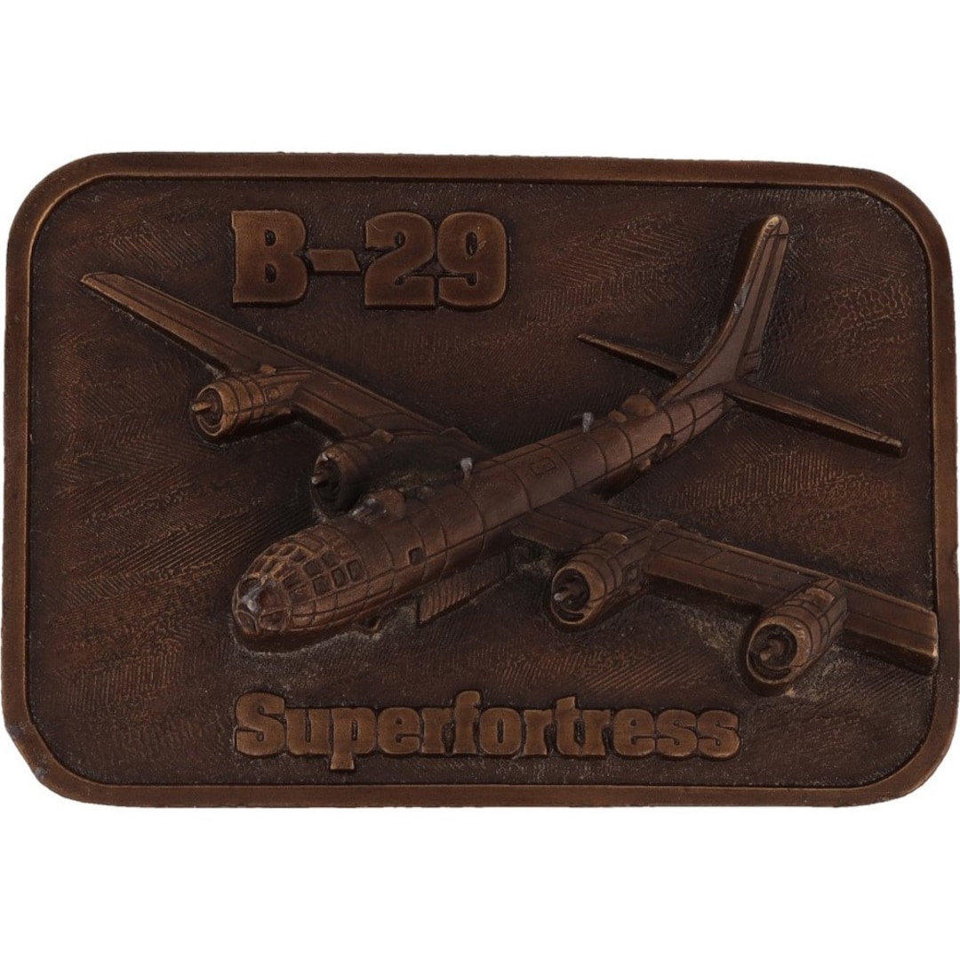Ww2 Boeing B-29 Superfortress Bomber Wwii Military Usa 80s Vintage Belt ...