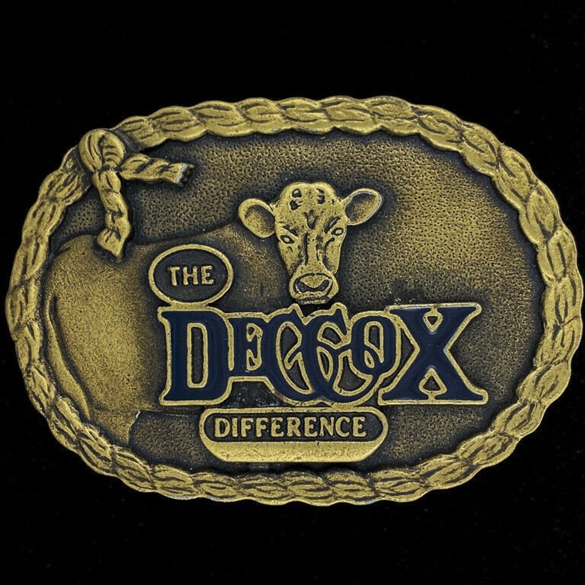 Deccox Cattle Coccidiosis Feed Additive Farmer Rancher NOS Vintage Belt ...