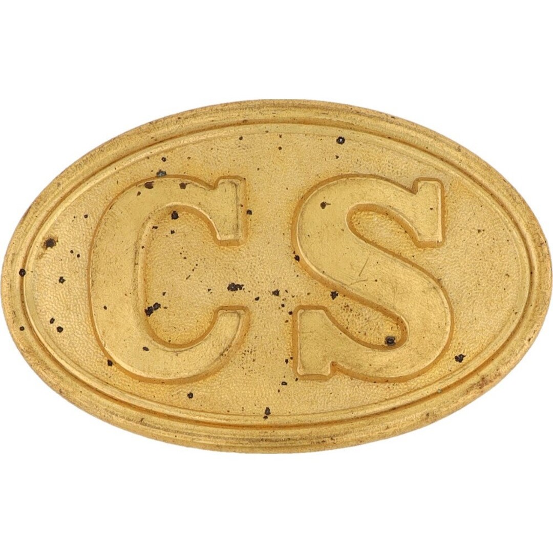 Brass Cs Csa Civil War Confederate States Army Military 90s Vintage ...