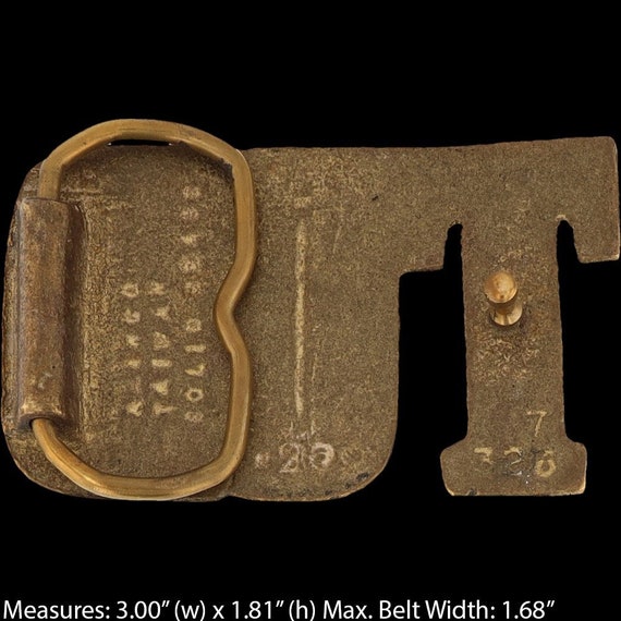 New Brass Tod Todd Name Tag 1970s Nos Vintage Belt Bu… - Gem
