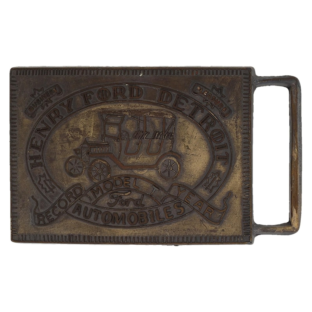 Henry Ford Detroit Model T Automobile Factory Motor Car Vintage Belt ...