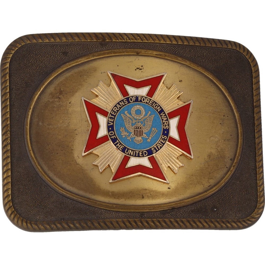 Vfw Veteran Foreign Wars Member Army Usn Usmc Usaf 12 Nos Vintage Belt ...