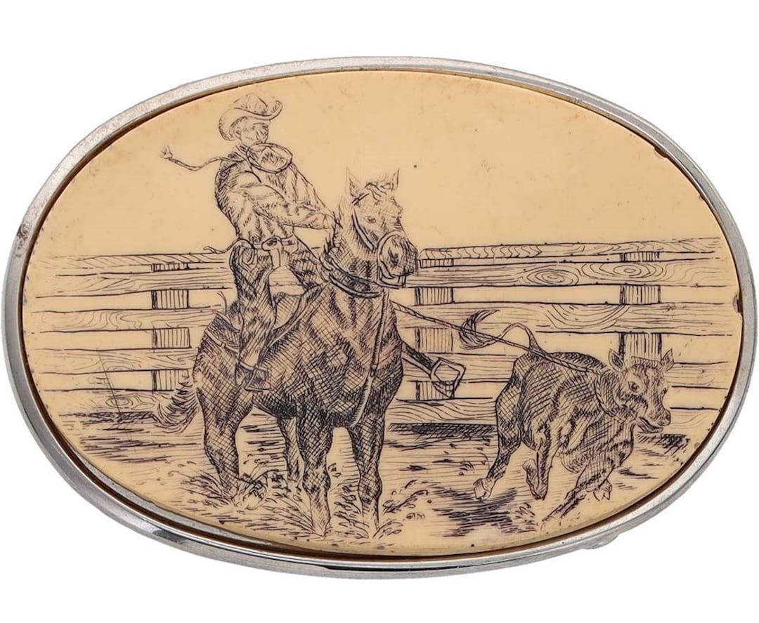 Cowboy Horse Calf Tie Down Roping Western Rodeo Country 80s - Etsy