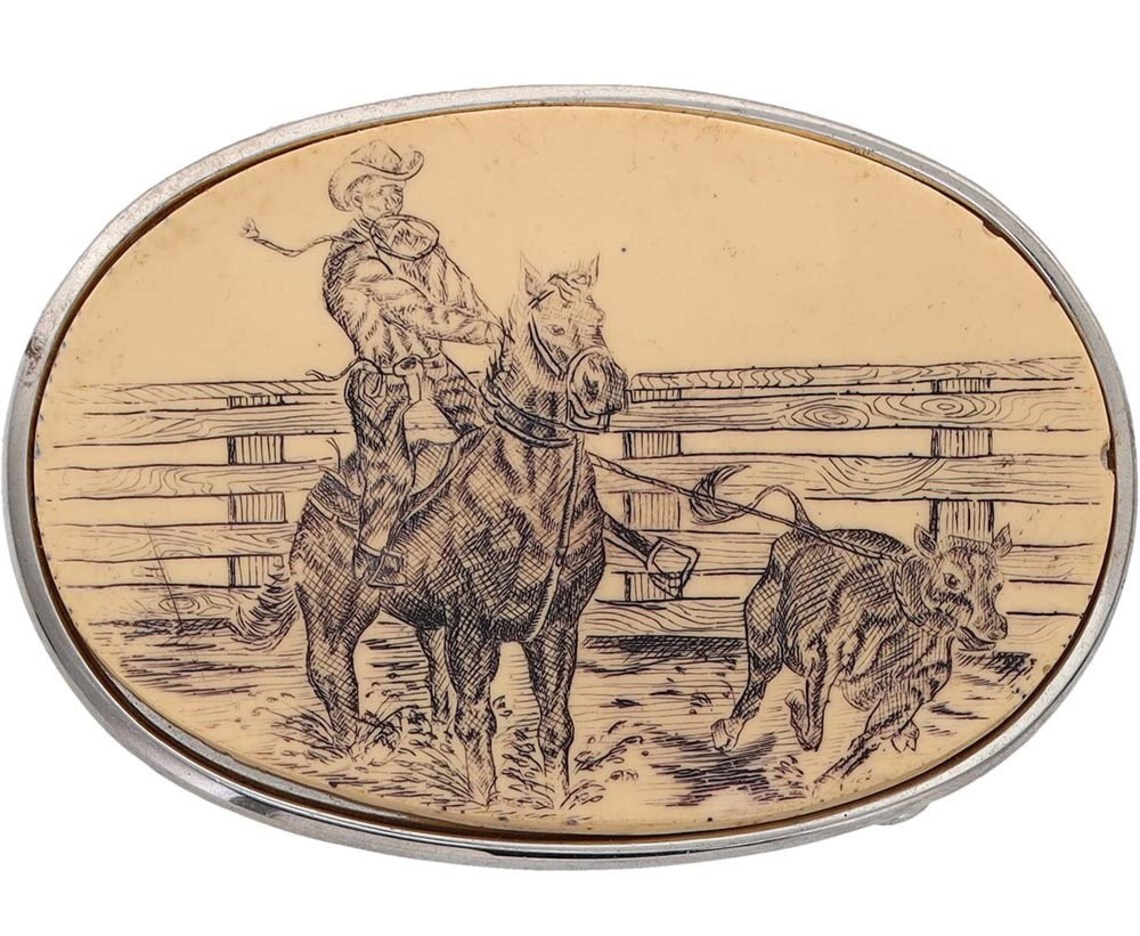 Cowboy Horse Calf Tie Down Roping Western Rodeo Country 80s - Etsy