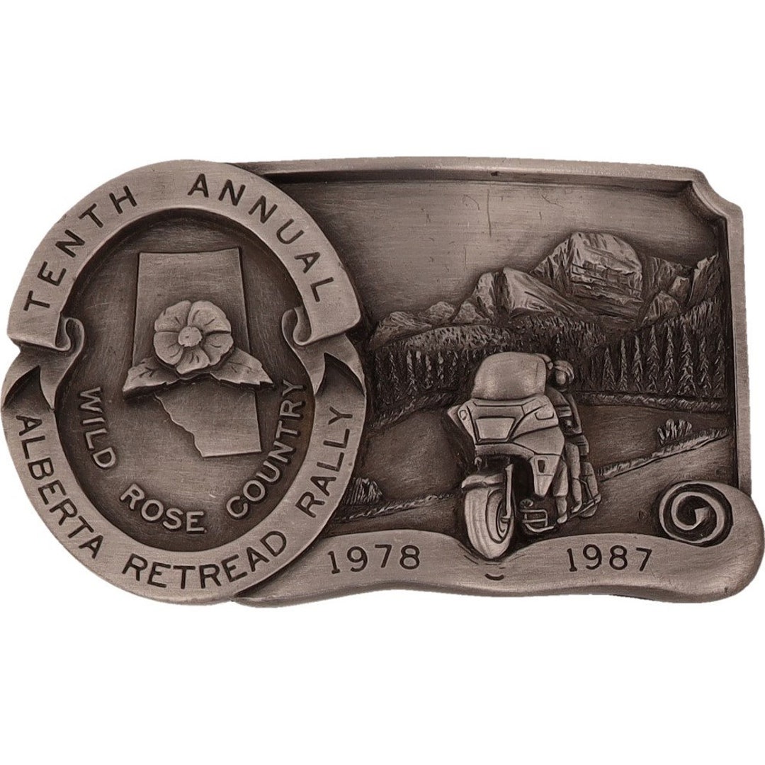 Alberta Retreads Motorcycle Club Member Biker Mc 1980s Nos Vintage Belt ...