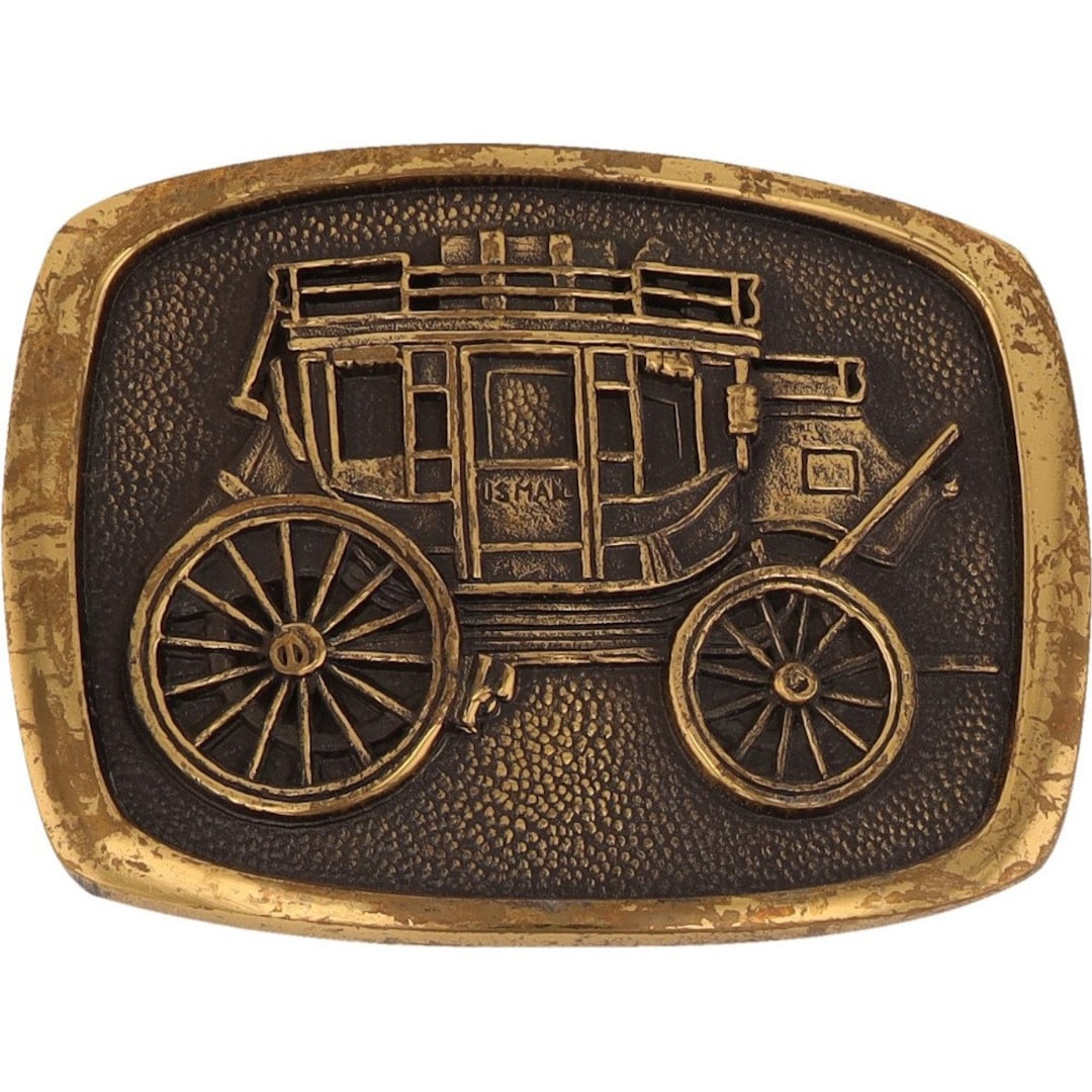 Brass Us Mail Usps Stagecoach Horse Drawn Carriage 1970s Vintage Belt ...