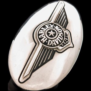 Sterling Silver Harley Davidson Motorcycle Fat Boy Biker Vintage Belt ...