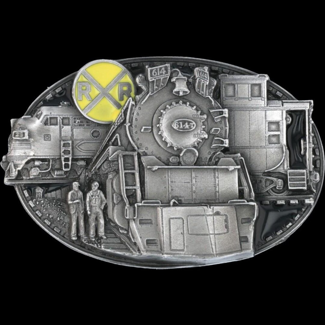New Chessie System Steam Locomotive 614t Railroad Rxr Crossing Vintage ...