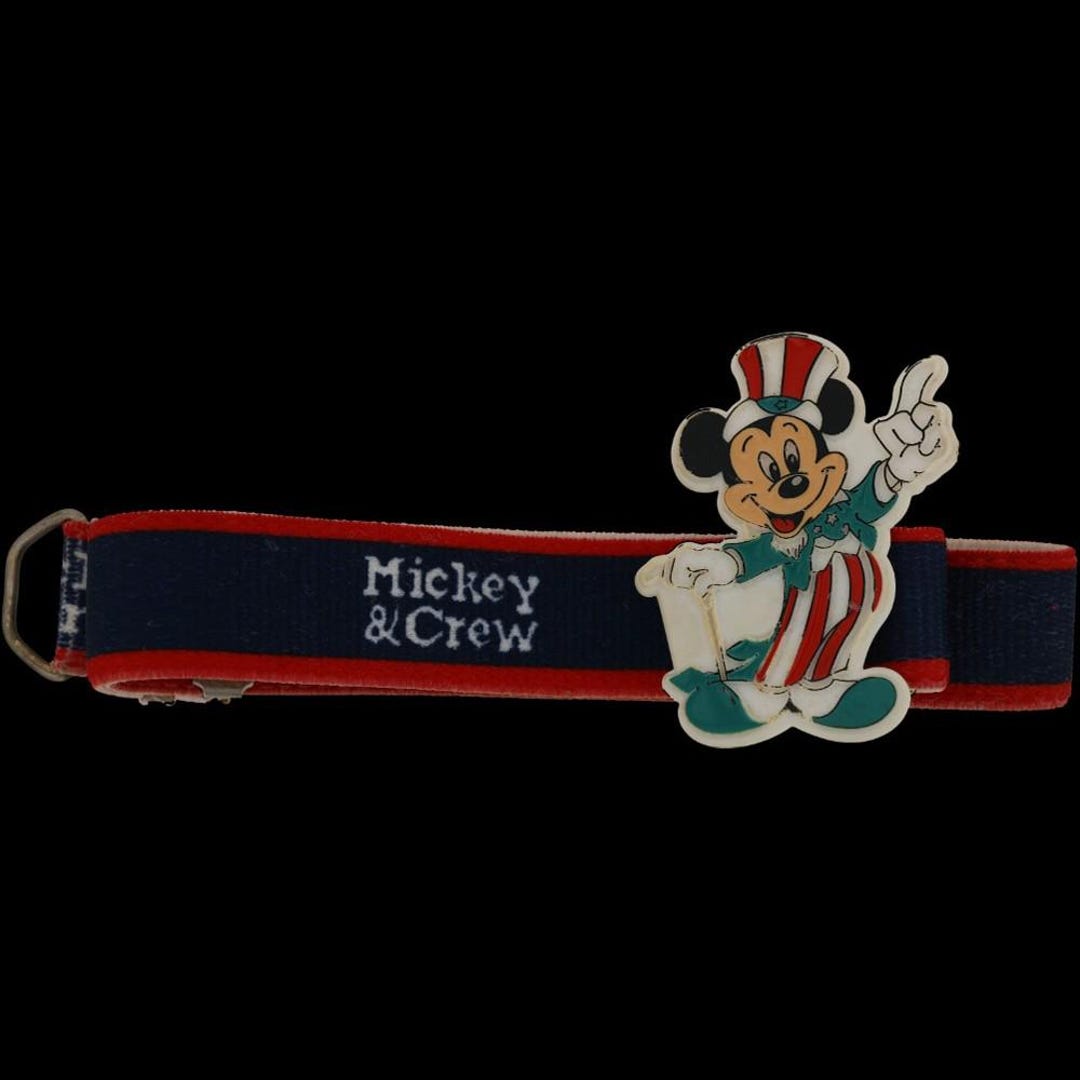 Rare 1976 Disney Mickey Mouse Uncle Sam Bicentennial Vintage Belt ...