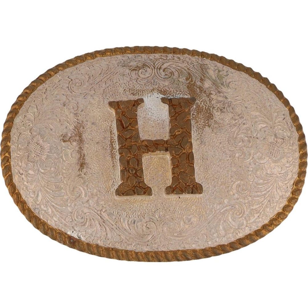 Silver P H Letter Initial Name Hank Henry Howard Harvey Vintage Belt ...