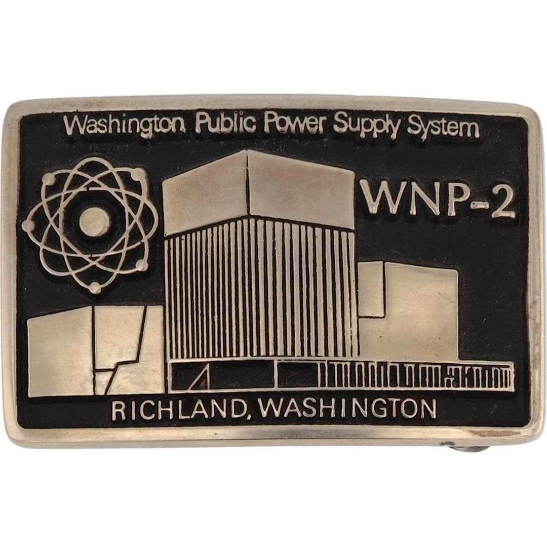 Bronze Washington Public Power Supply System Wppss Nuclear Vintage Belt ...