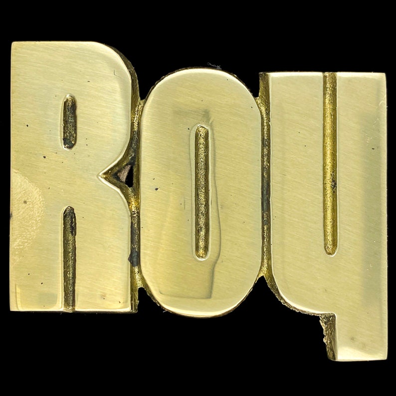 Roy Personalized Name Retro Old School Hippie Western Solid | Etsy