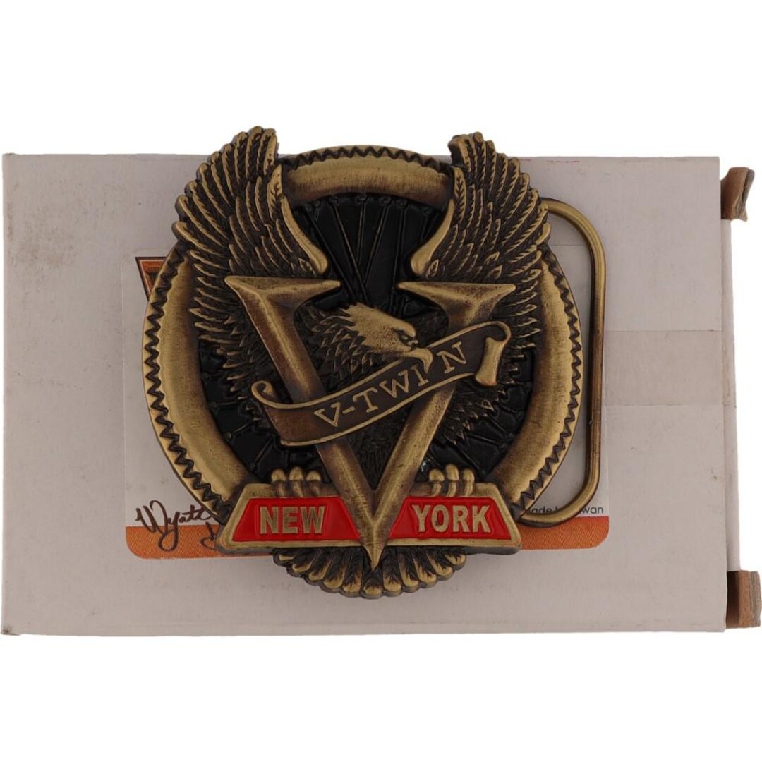 Harley V-twin Eagle New York Motorcycle Biker Nos Vintage Belt Buckle ...