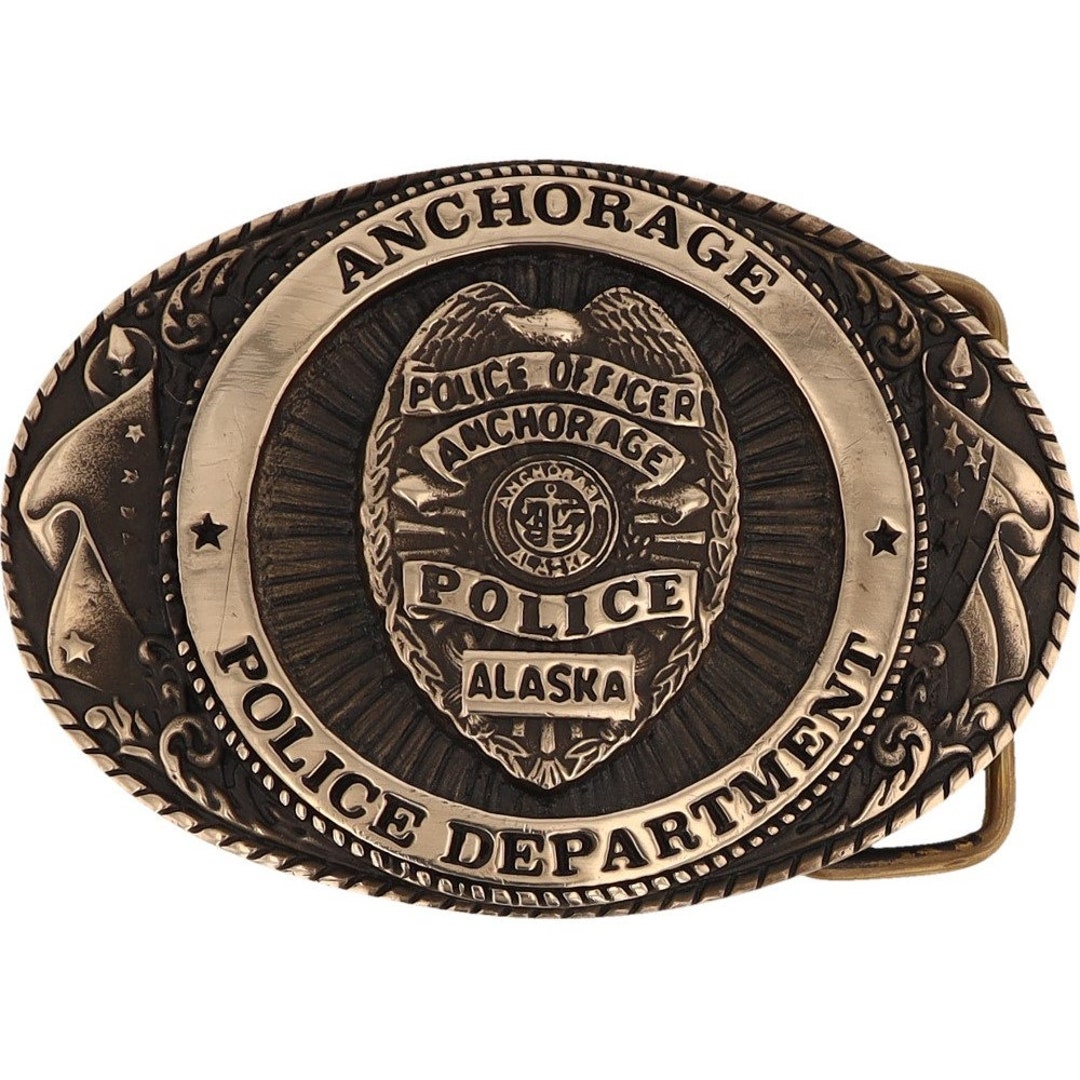 Brass Anchorage Alaska Police Department Apd Law Enforcement Officer ...