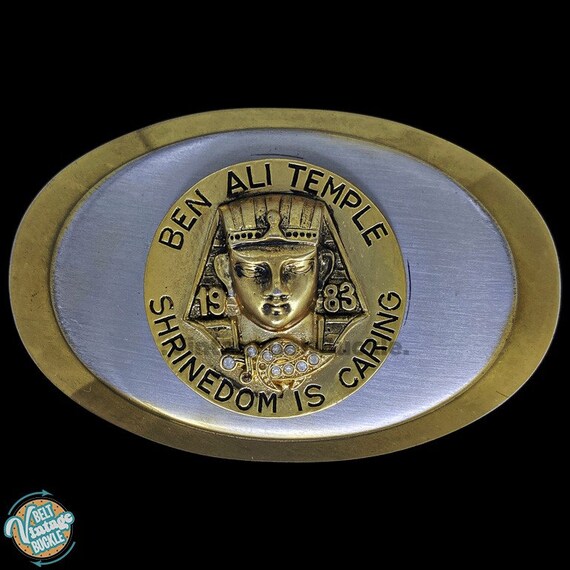 Ben Ali Shrine Club Temple Sacramento Masonic 1980s N… - Gem
