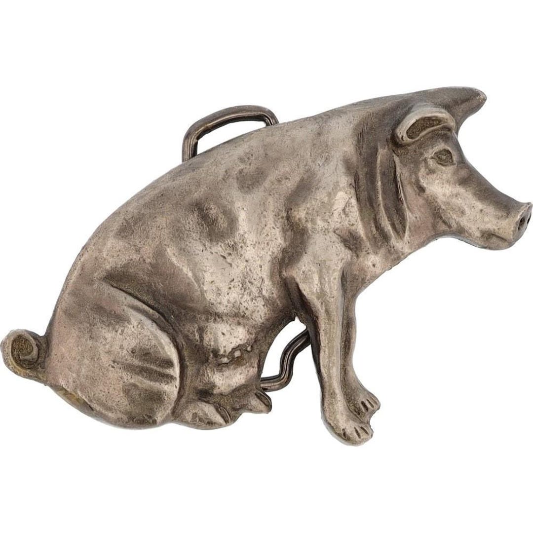 Pig Hog Boar Pet 4H Ag Farmer Farming Farm Pork Cowgirl 1980s Vintage ...