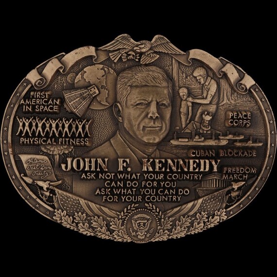 New Brass John F Kennedy 35Th Us President Democrat N… - Gem