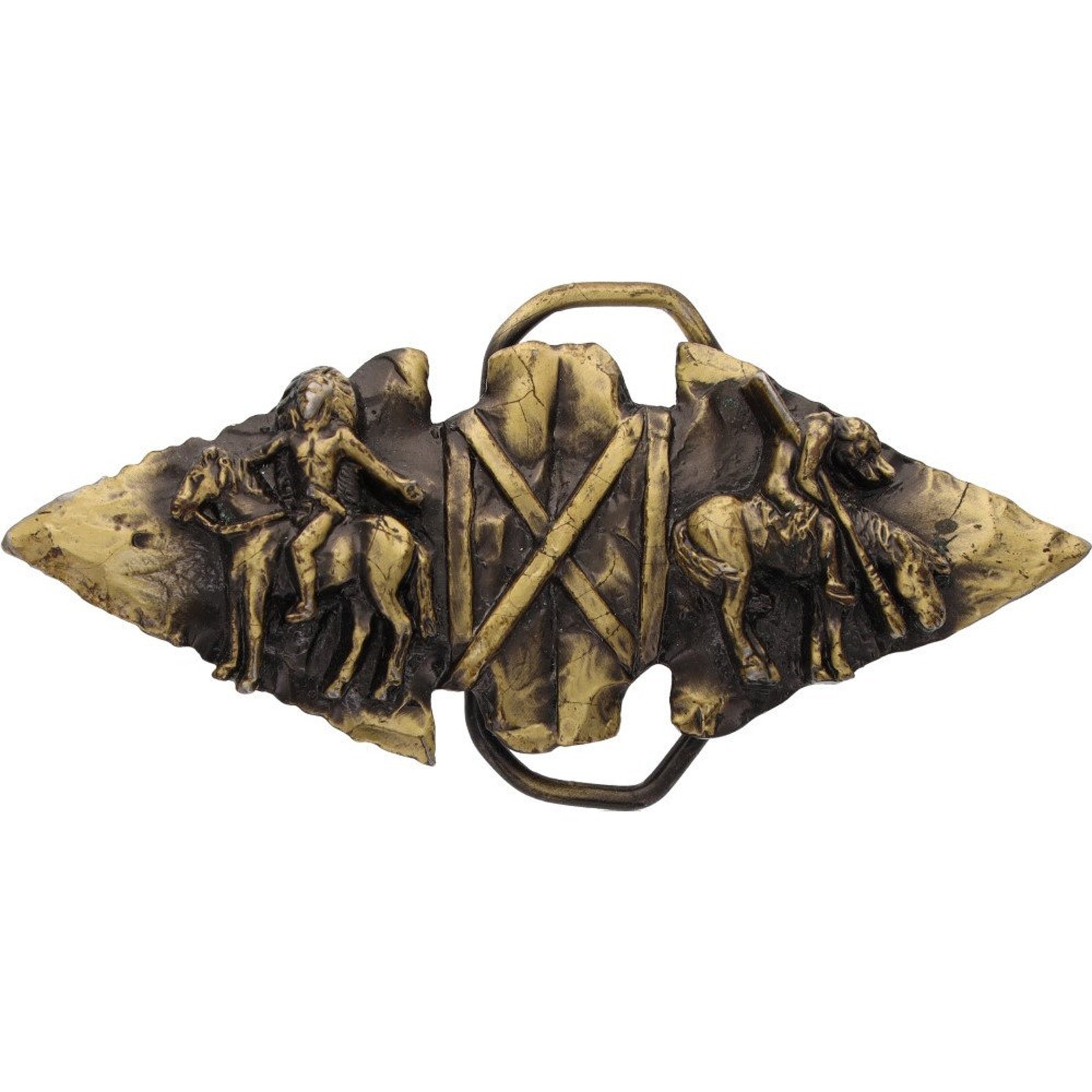 New Native American Horse Archery Arrow Head Hunting Nos Vintage Belt ...