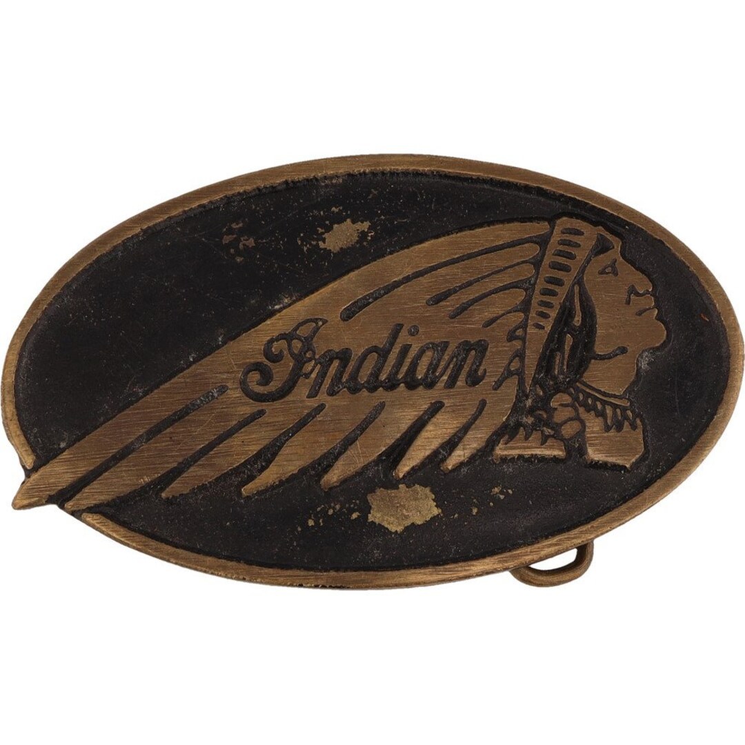 Rare Brass Indian Motorcycle Motocycle Scout Chief Biker Vintage Belt ...
