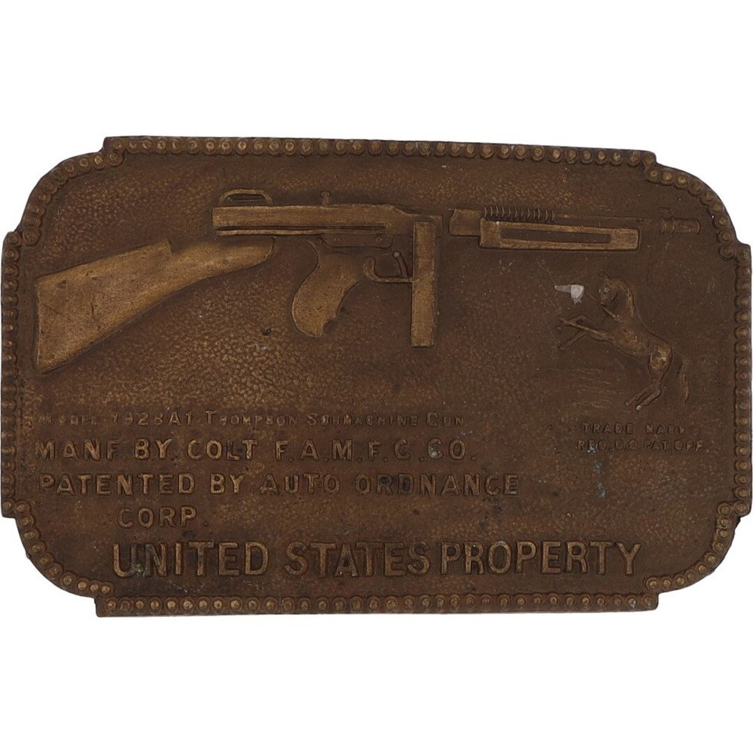Model 1928 A1 Colt Thompson Submachine Gun Tommy Mafia 1970s - Etsy