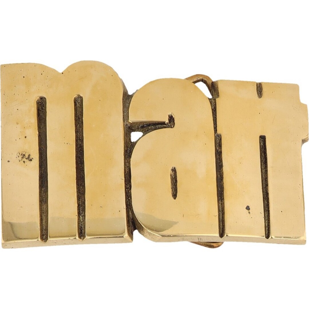 New Brass Matt Matthew Mat Mattey Name Tag 1970s Nos Vintage - Etsy