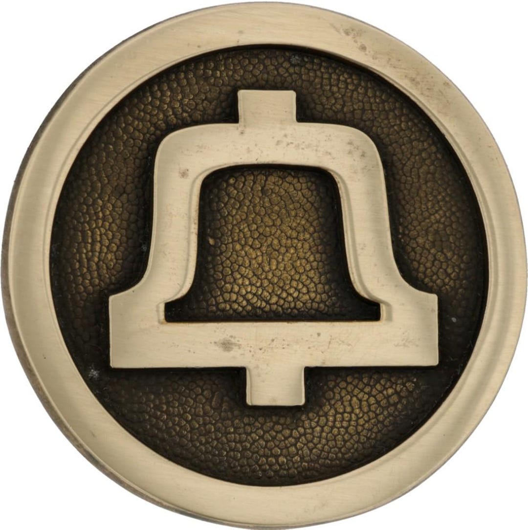 Brass Bell System At&t Saul Bass Telecom History 1969 1984 Vintage Belt ...
