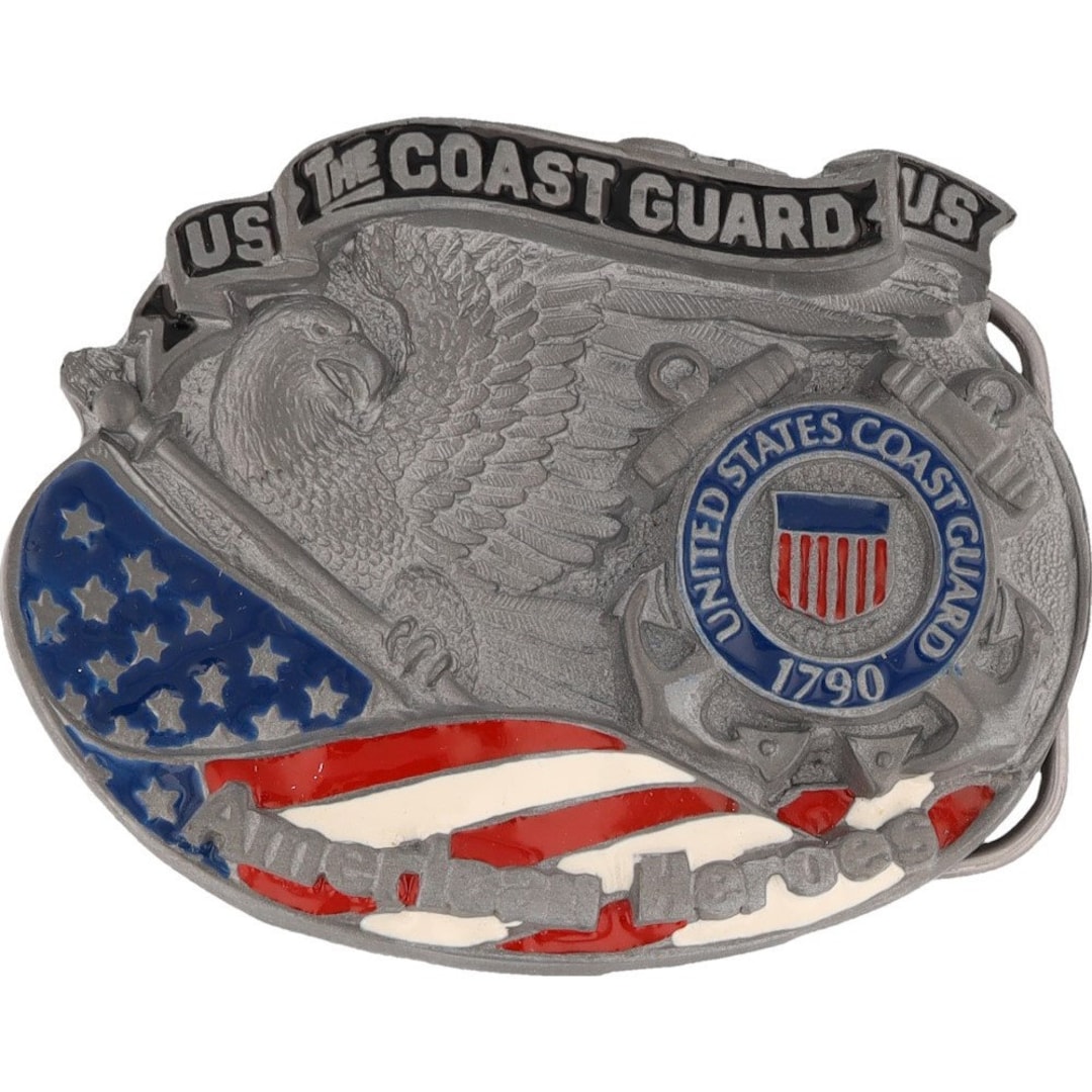 Us Coast Guard Uscg Auxiliary Insignia Military 1990s NOS Vintage Belt ...