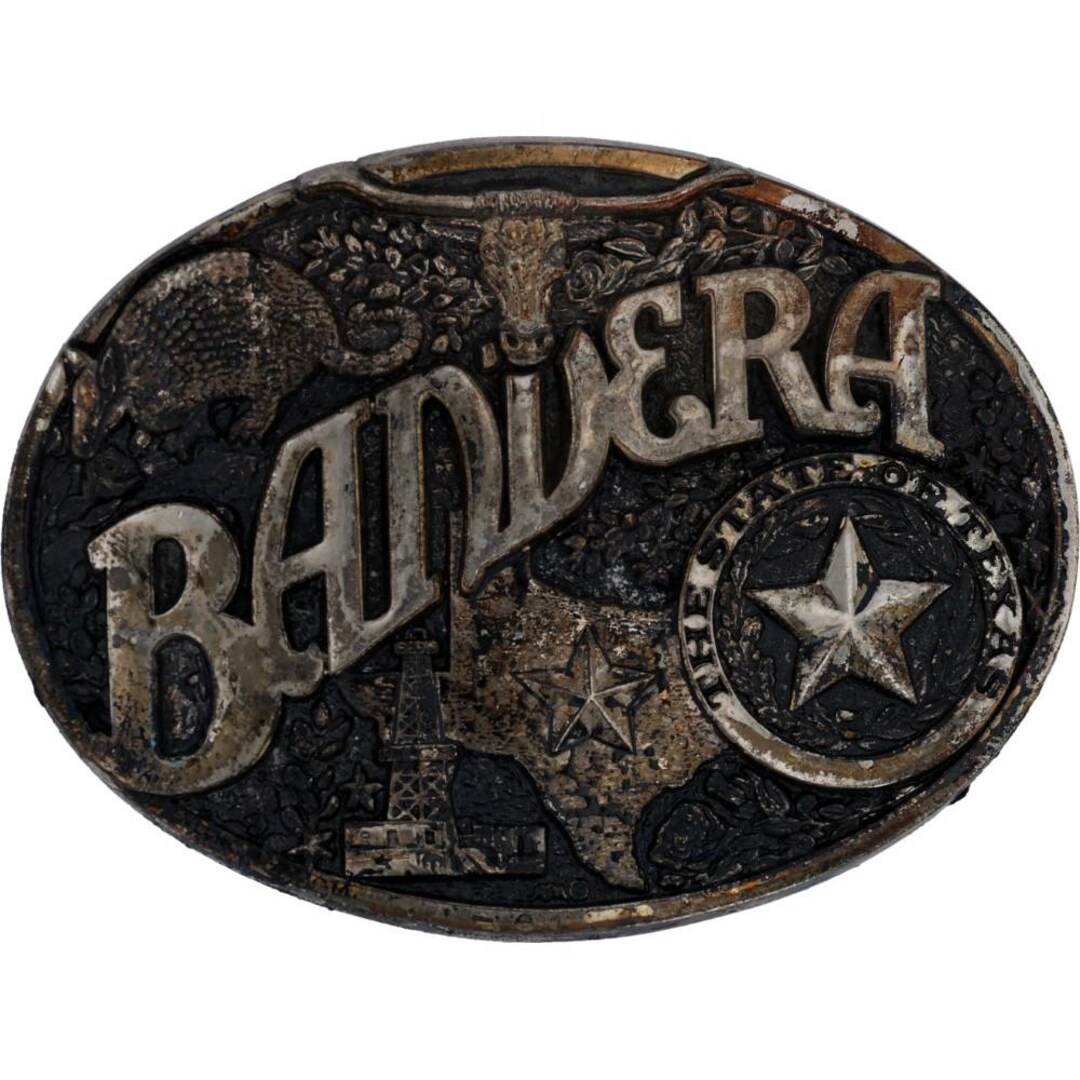 Brass Bandera Texas Cowboy Capital Texan Tx Western Vintage Belt Buckle ...