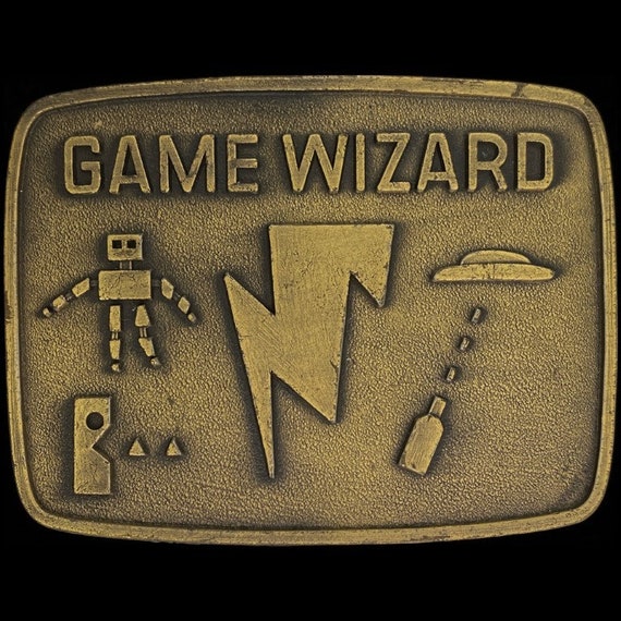 Video Game Wizard Gamer Gaming Atari Arcade Geekery 1… - Gem