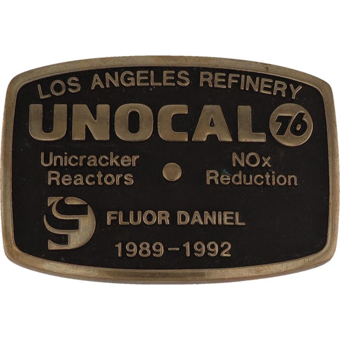 Brass Unocal Los Angeles Refinery Fluor Daniel Petroleum Nos Vintage ...