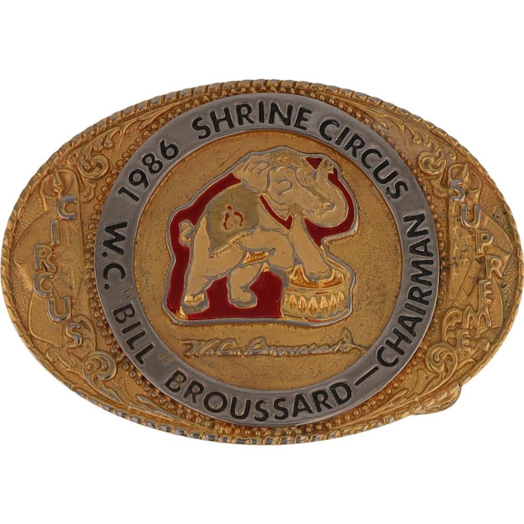 86 Shrine Circus Elephant Wc Bill Broussard Shriner Rare Nos Vintage ...