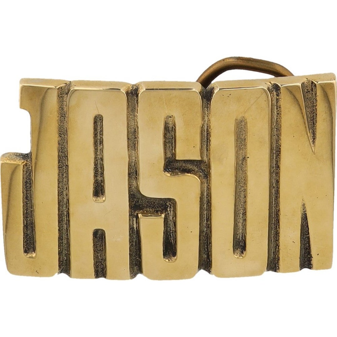 New Brass Jason Jay Jase Jace Name Tag 1970s Nos Vintage Belt Buckle ...