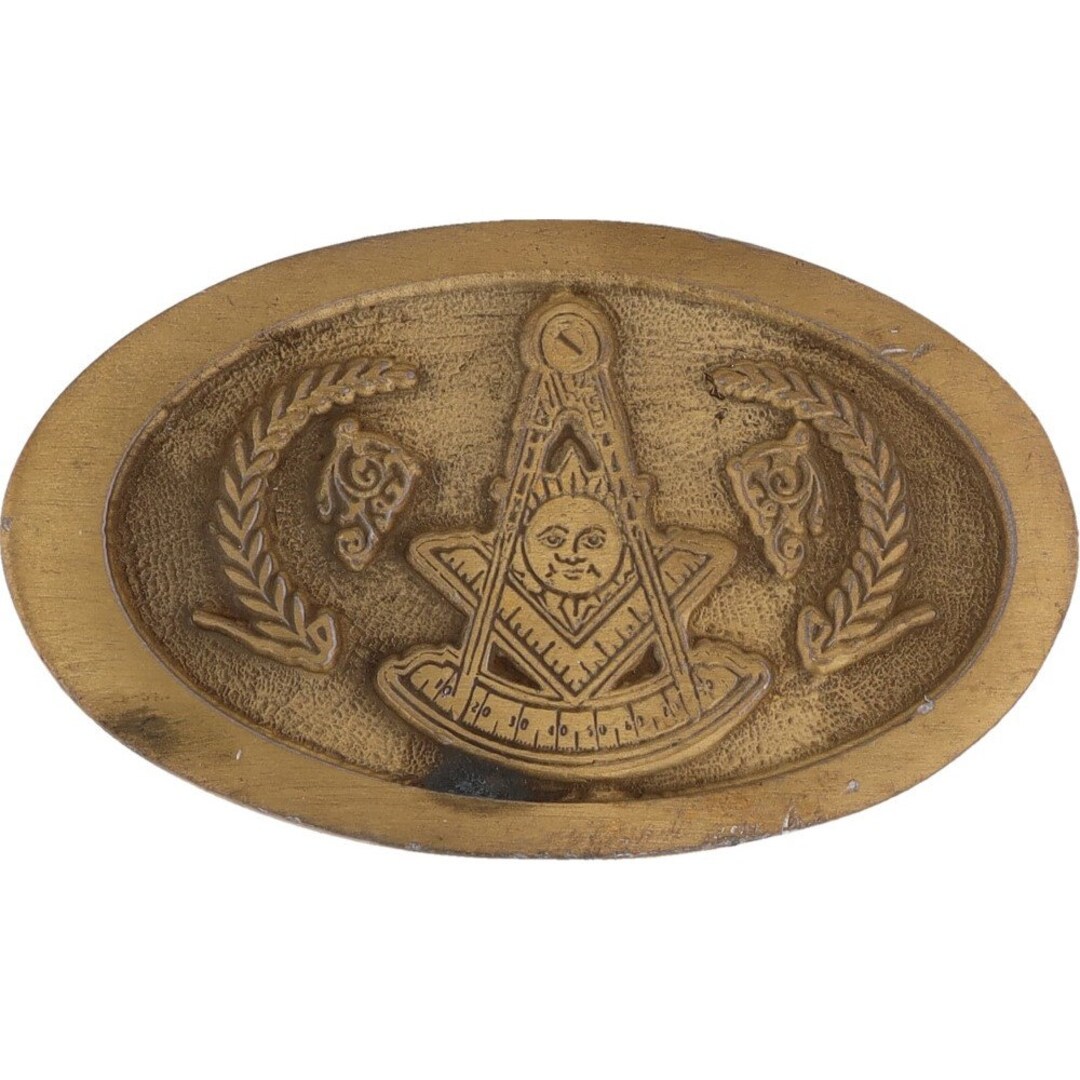 Masonic Past Master 47th Problem of Euclid Freemason 1970s Vintage Belt ...