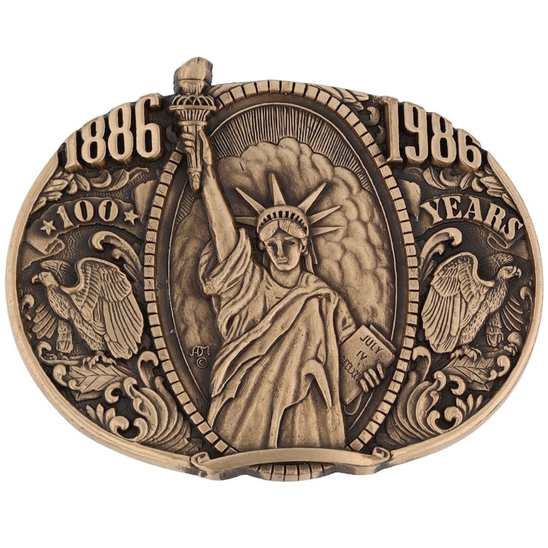 Brass Statue Liberty Ellis Island Independence Day July 4th Vintage ...
