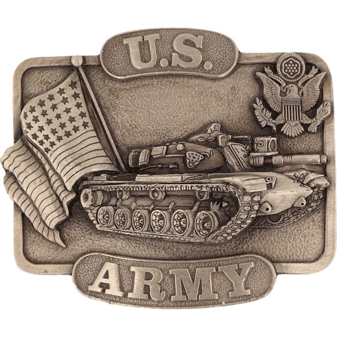 New Army Veteran Retiree Retired Military Vet Soldier Nos Vintage Belt ...
