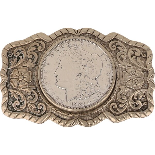 Silver Dollar Belt Buckle - Etsy