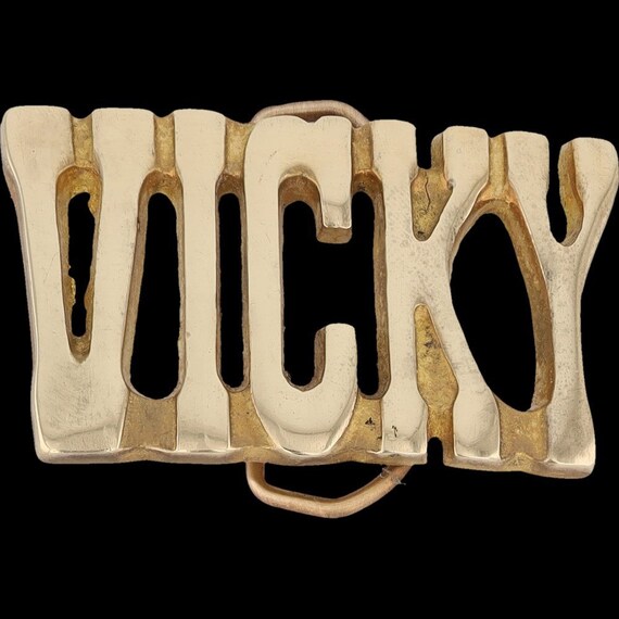 New Brass Vicky Vicki Victoria Name Old School Hippie… - Gem