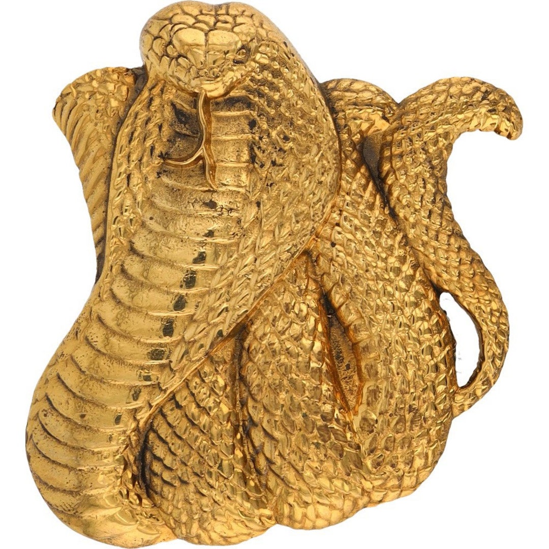 New Brass Snake King Cobra Rattler Rattle Rattlesnake - Etsy