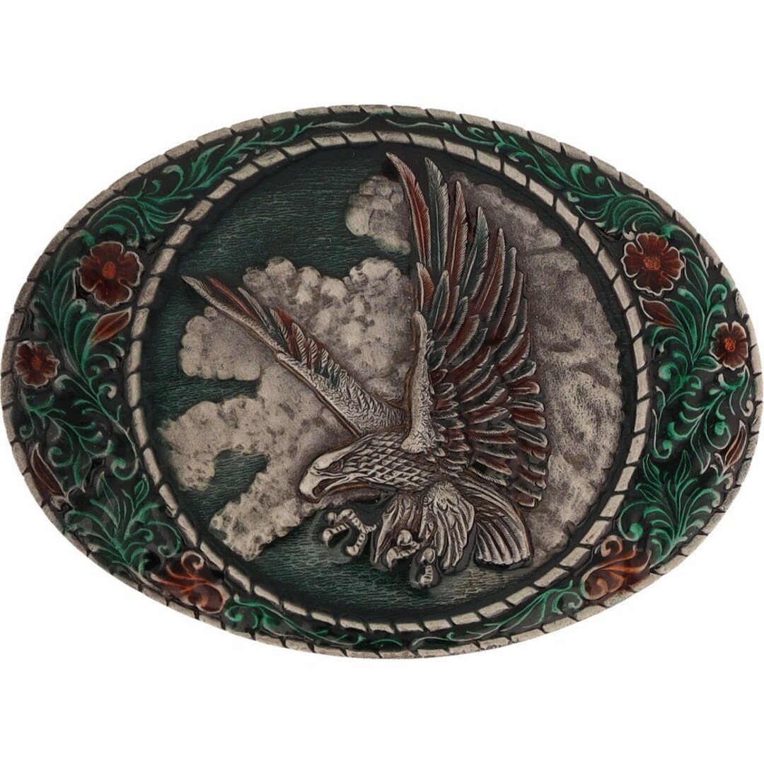 Eagle Hawk Bird Veteran Biker Nature Hippie 1980s Nos Vintage Belt ...