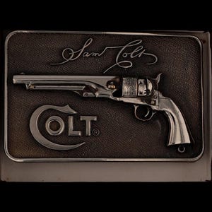 Sam Colt Revolver Firearm Gun Antique Western Cowboy Nos Vintage Belt ...