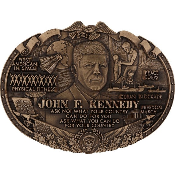 New Brass John F Kennedy 35Th Us President Democrat N… - Gem