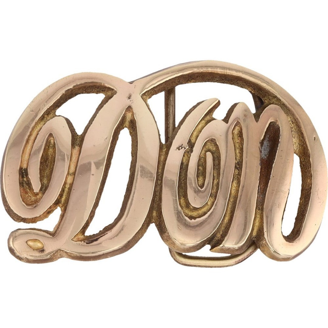 New Brass Don Donnie Donald Name Hippie Hippy 70s Nos Vintage Belt ...