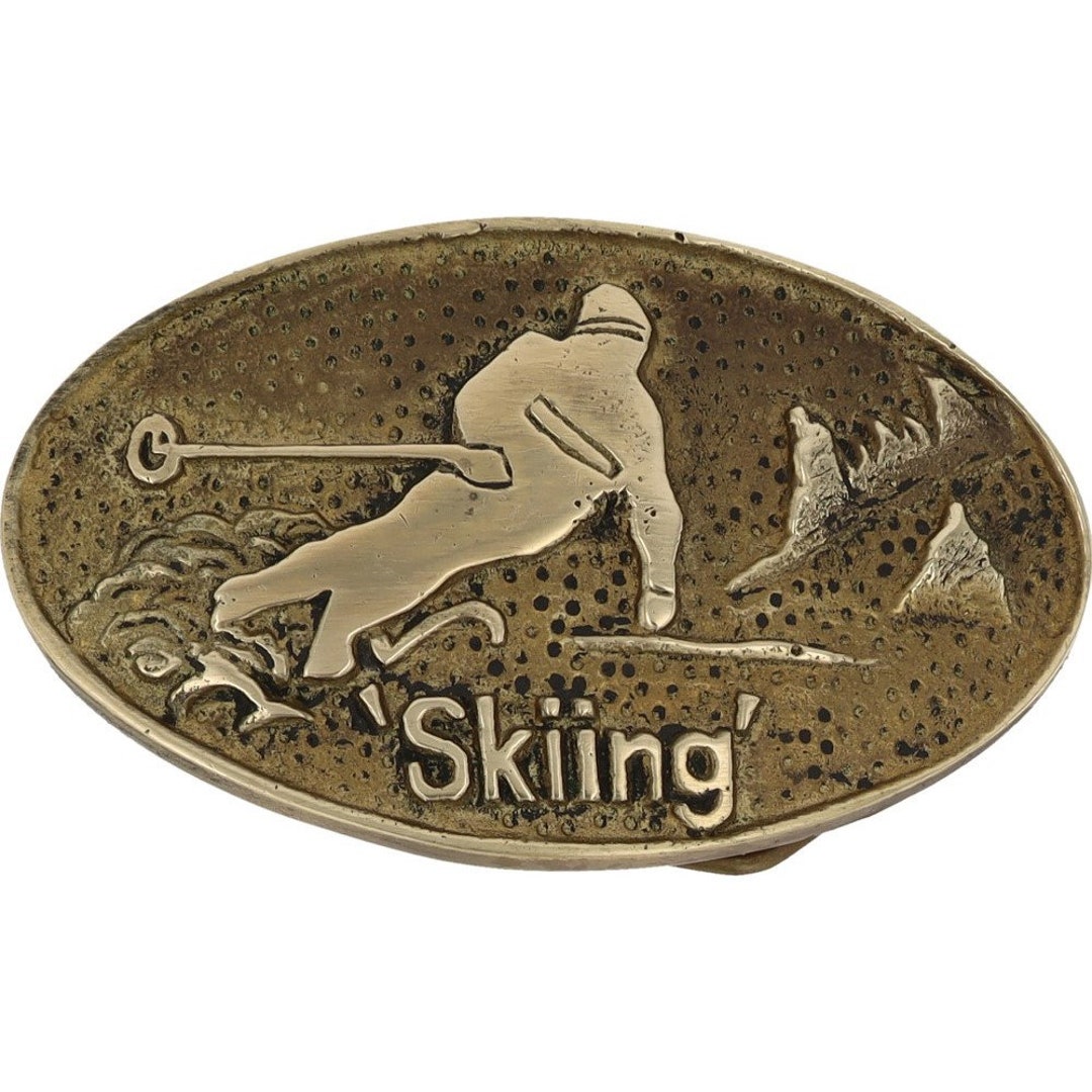 Brass Colorado Ski Skiing Mountain Rockies Rocky Resort 1970s Vintage ...