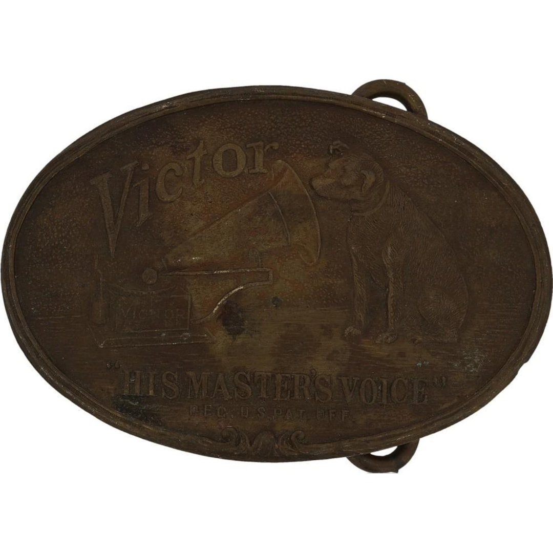 Victor Record Player Victrola Rca Gramophone Nipper Dog Vintage Belt ...